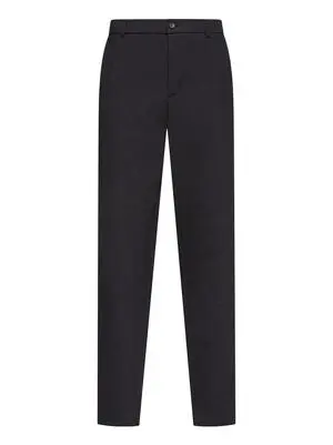 Moncler Technical Linen Blend Pants - Blue