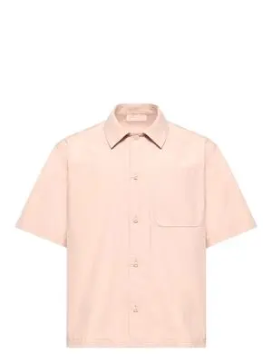Moncler Cotton Poplin Short Sleeve Shirt - Pink