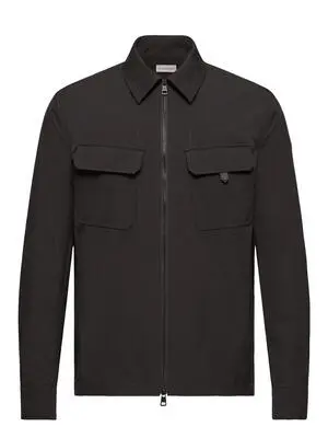 Moncler Seersucker Shirt Jacket - Black