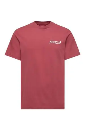 Moncler Logo Cotton T-shirt - Red