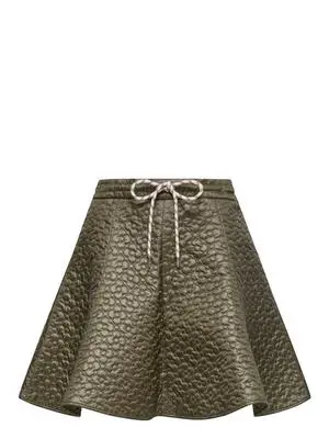 Moncler Quilted Mini Skirt - Green
