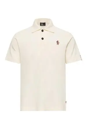 Moncler Logo Patch Polo Shirt - White