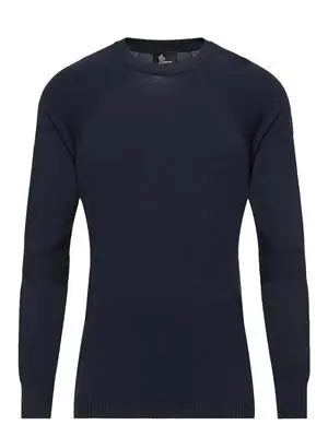 Moncler Viscose Blend Logo Sweater - Blue