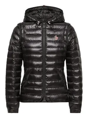 Moncler Karura Detachable Sleeve Hooded Down Jacket - Black