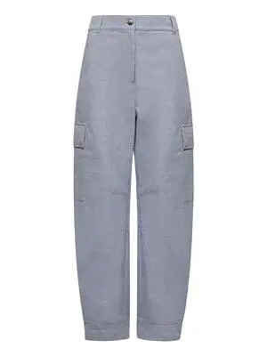 Moncler Chambray Cargo Pants - Blue