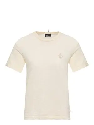Moncler Logo Patch Cotton T-shirt - White