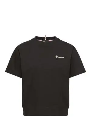 Moncler Cotton Logo T-shirt - Black