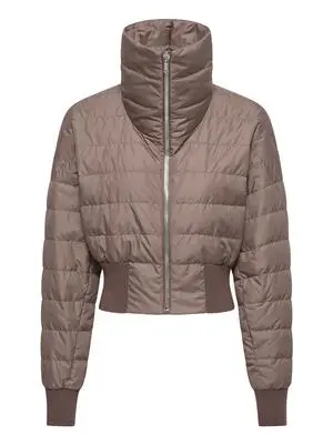 MONCLER + RICK OWENS Cropped Down Jacket - Brown