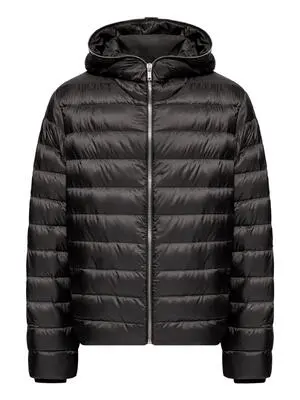 MONCLER + RICK OWENS Ziplock" Hooded Short Down Jacket - Black