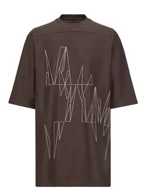 MONCLER + RICK OWENS Jumbo Cotton T-shirt - Brown