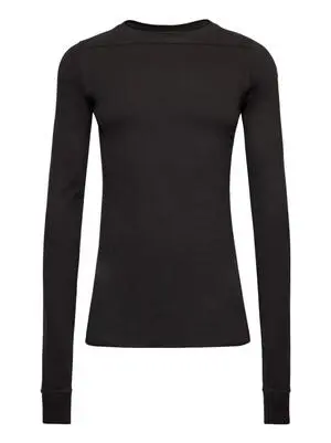 MONCLER + RICK OWENS Girder Long Sleeve Cotton T-shirt - Black