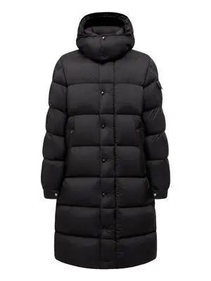 Moncler Hanoverian Hooded Long Down Jacket - Black