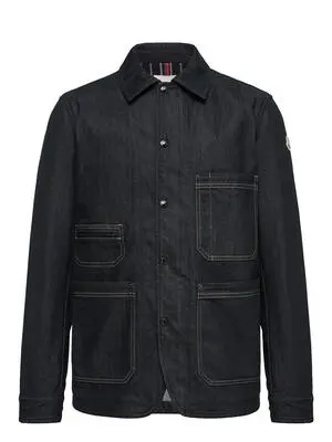 Moncler Haderu Denim Shirt Jacket - Blue