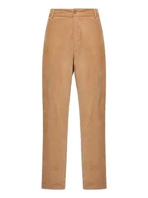 Moncler Corduroy Pants With Drawstring Waistband - Beige