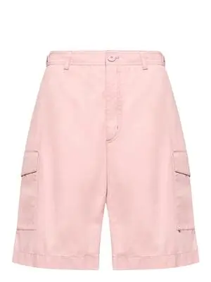 Moncler Gabardine Cargo Shorts - Pink