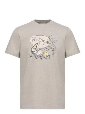 Moncler MonDuck Cotton T-Shirt Grey