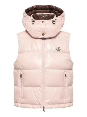 Moncler Niverolle Short Down Vest - Pink