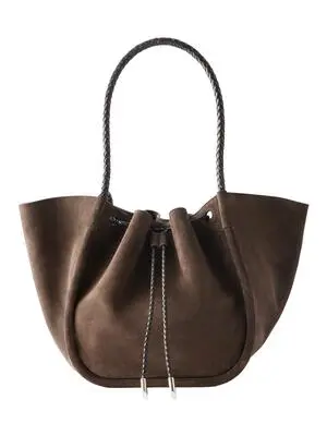 Proenza Schouler Ruched Suede Tote - Gray
