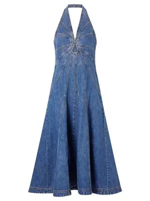 Cult Gaia Rowyn Denim Midi Dress - Blue