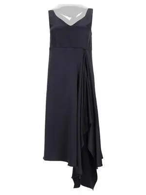 P.a.r.o.s.h Drape Detail Dress - Blue