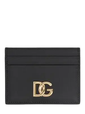 Dolce & Gabbana Card Holder In Leather - Black