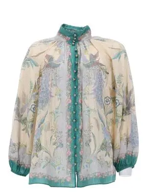 Zimmermann Indra Frilled Blouse - Multicolor