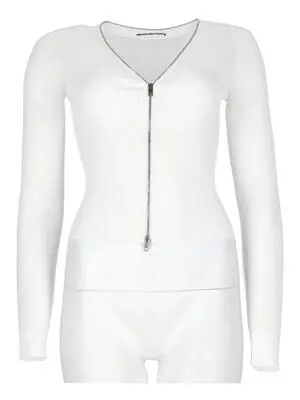 Alexander Wang Cardigan Pointelle - White