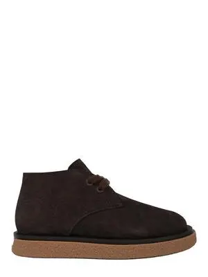 Dior Suede Lace-up Boots - Brown