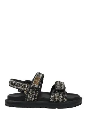 Dior Cannage Tweed Sandals - Multicolor