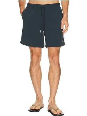 BATHER Solid Swim Trunk - Navy