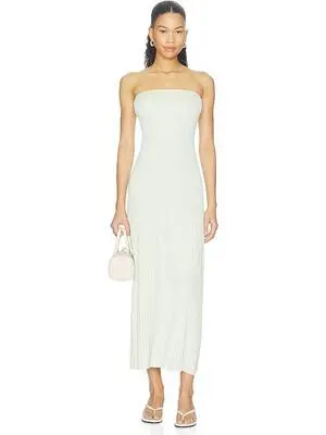 4TH & RECKLESS Ribbed Strapless Maxi Dress - Green