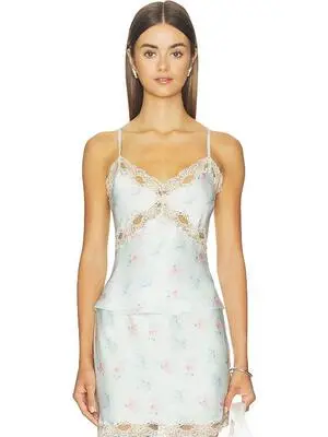 LoveShackFancy Lamora Top - Eucalyptus