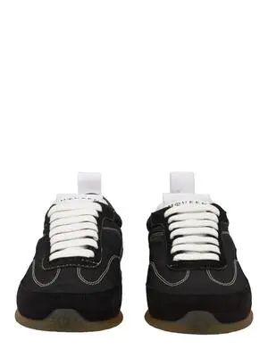 Alexander McQueen Leather And Suede Sneakers - Black