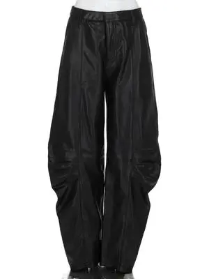 ROTATE BY BIRGER CHRISTENSEN Leather Cargo Pants - Black