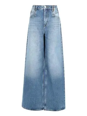 Isabel Marant Étoile Lemony Wide Leg Jeans - Blue