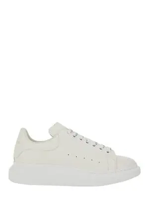 Alexander McQueen Oversized Leather Sneakers - White