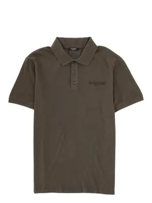 Balmain Polo Con Logo - Brown
