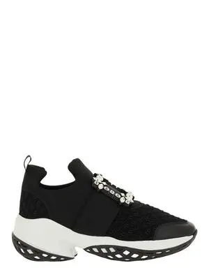ROGER VIVIER Viv Run Sneakers - Black