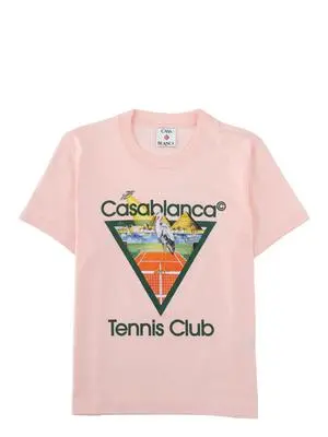 Casablanca Pyramid Abduction Graphic T-shirt - Pink