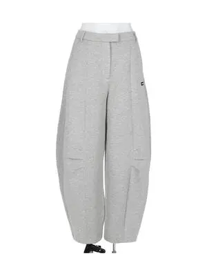 ROTATE BY BIRGER CHRISTENSEN Wide Leg Cargo Pants In Scuba - Gray
