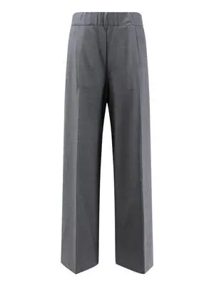 SEMICOUTURE Virgin Wool Blend Trousers - Grey