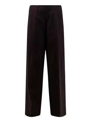 SEMICOUTURE SEMICOUTURE Stretch Cotton Wide Leg Trousers