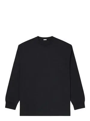 A.PRESSE Cotton And Cashmere-blend T-shirt - Black