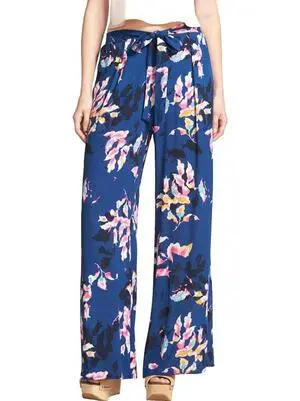 ASTR THE LABEL ASTR The Label Printed Wide Leg Pants