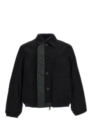 Sacai Reversible Ripstop Nylon Jacket - Black