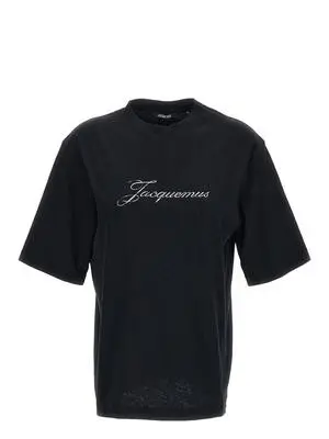 JACQUEMUS Jacquemus Black Cotton T-Shirt