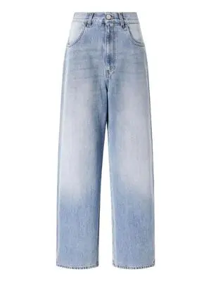 RÓHE Berber Barrel-leg Jeans - Blue