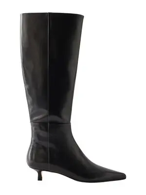 AeydĒ Sabrina 35 Leather Knee-high Boots - Black