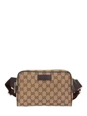 Gucci Gg Monogram Belt Bag - Brown