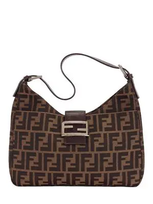 Fendi Zucca Monogram Shoulder Bag - Brown